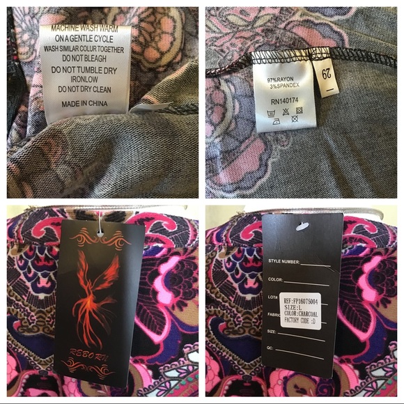 Reborn | Dresses | Nwt Reborn Button Up Paisley Tunic Dress Sz L M ...